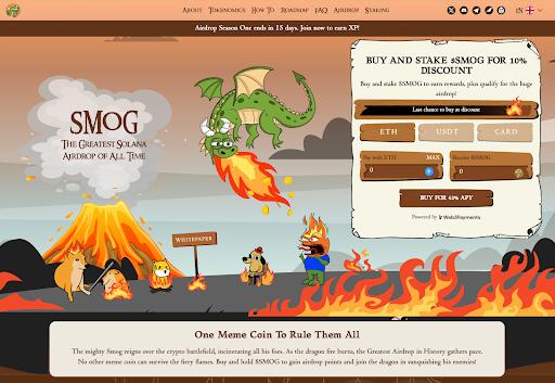 Smog Price: SMOG Live Price Chart, Market Cap & News Today | CoinGecko