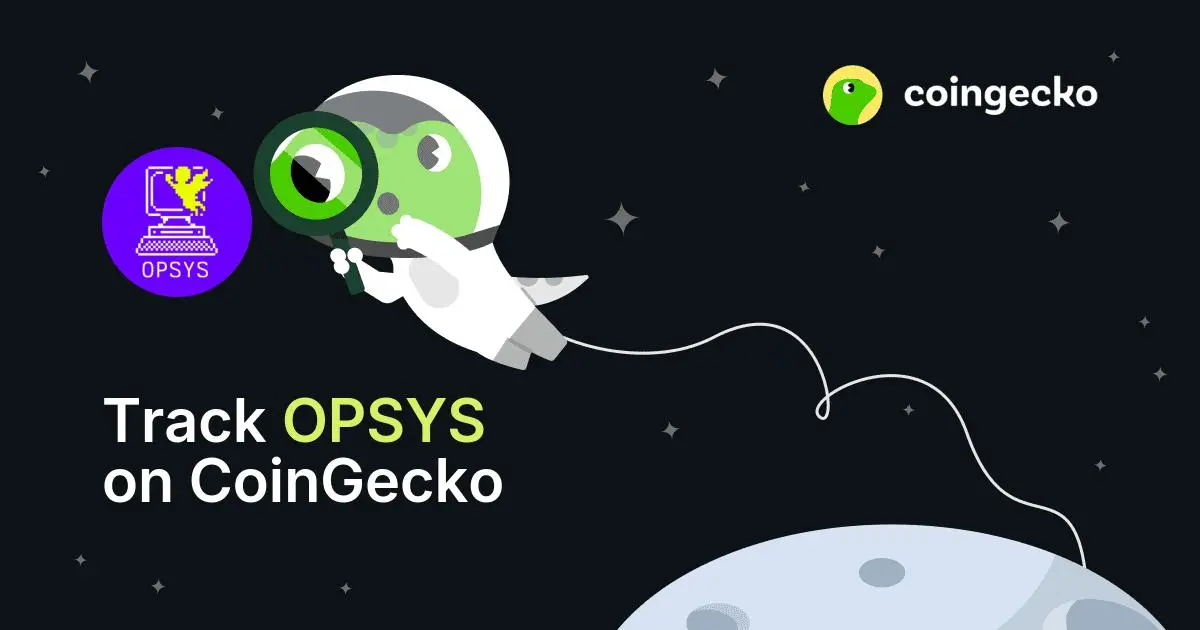 Operating System Price: OPSYS Live Price Chart, Market Cap & News Today | CoinGecko