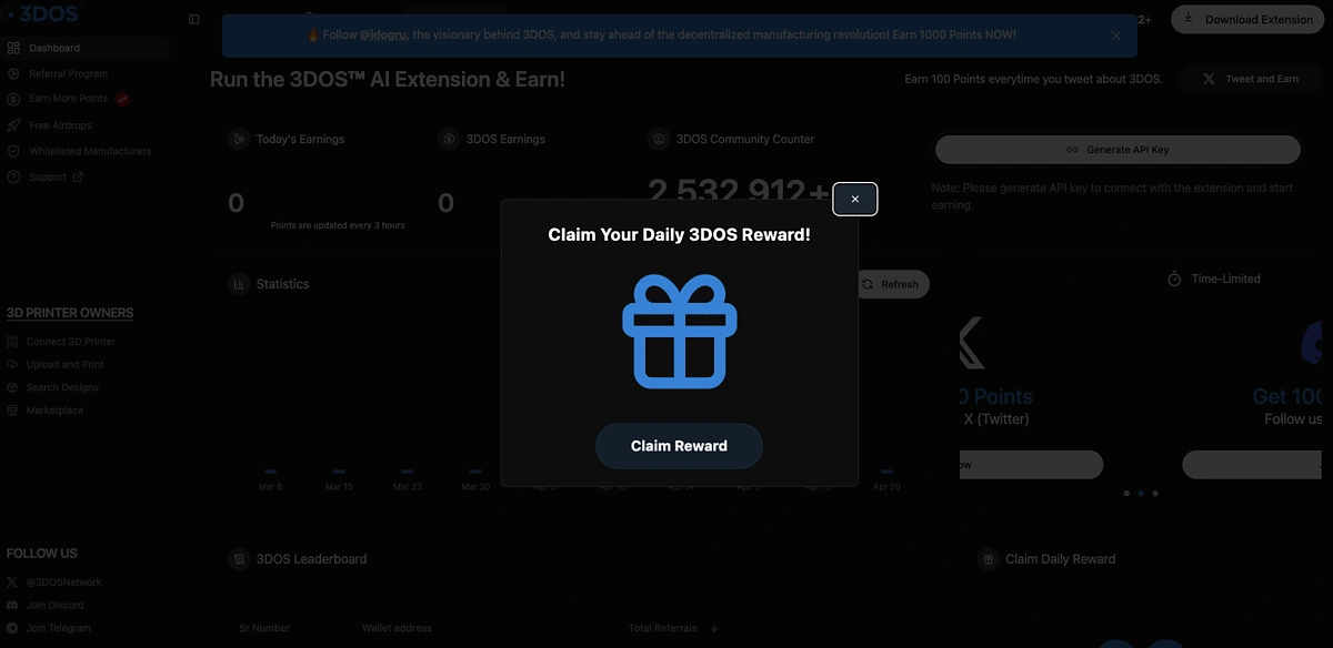 What Is 3DOS and How to Earn Reward Points | CoinGecko