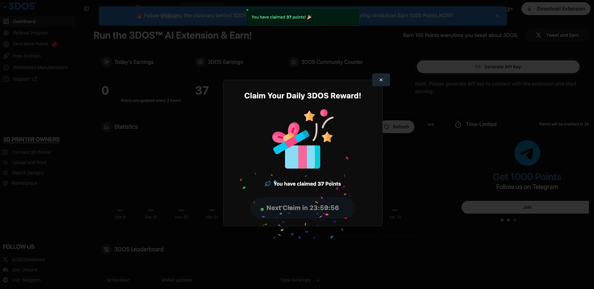 What Is 3DOS and How to Earn Reward Points | CoinGecko