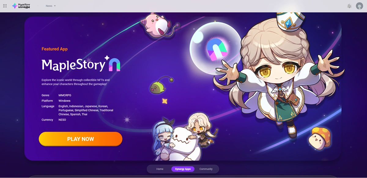 MapleStory N: Nexon's Global Hit MMORPG Goes On-chain | CoinGecko