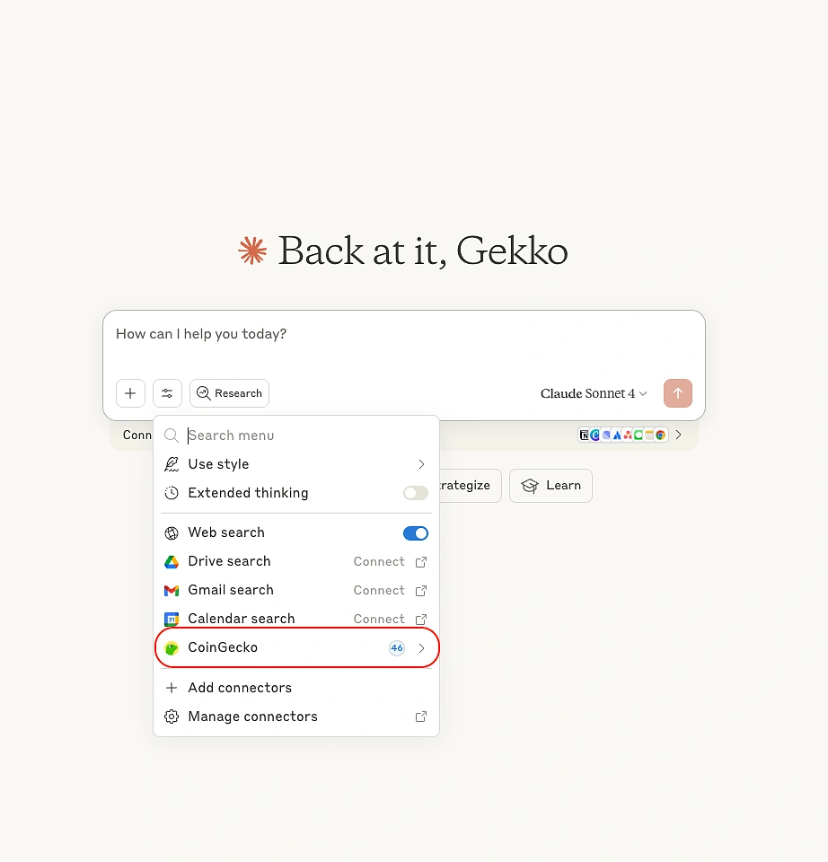 How to Do Crypto Research Using AI & MCP | CoinGecko API