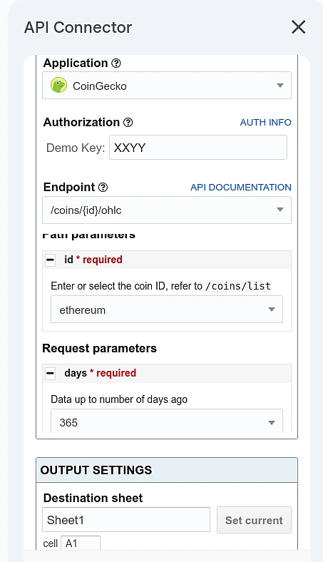 How to Export Crypto OHLC Chart Data | CoinGecko API