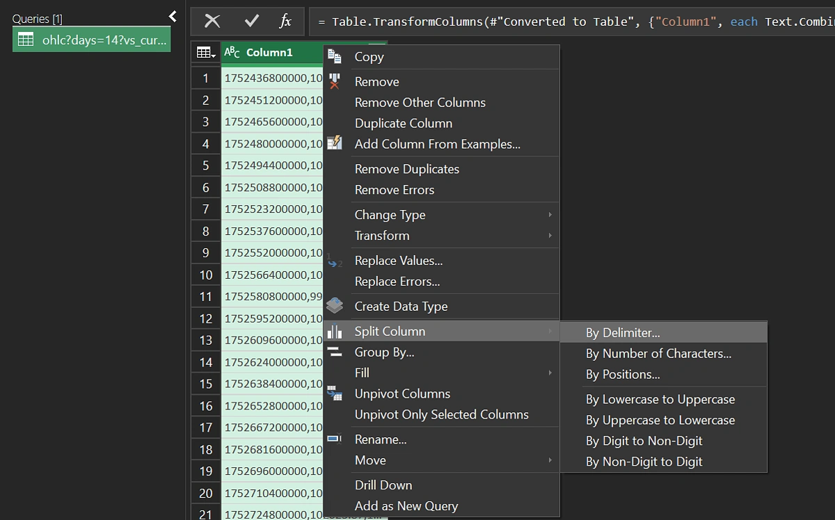 How to Export Crypto OHLC Chart Data | CoinGecko API