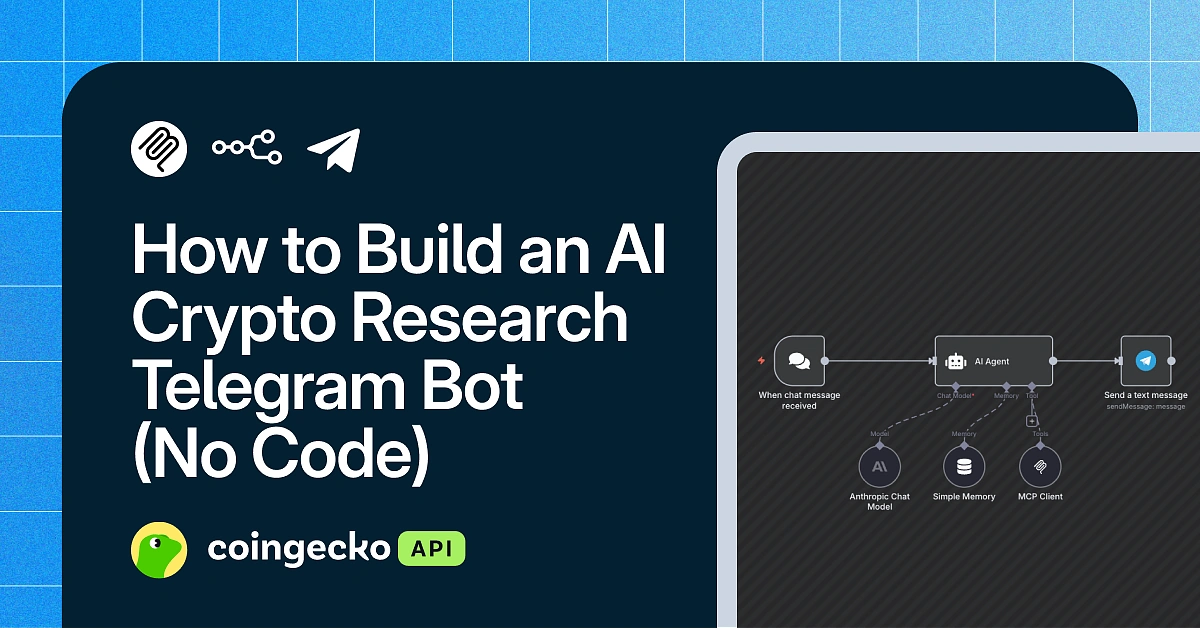 How to Build an AI Crypto Research Telegram Bot (No Code) | CoinGecko API