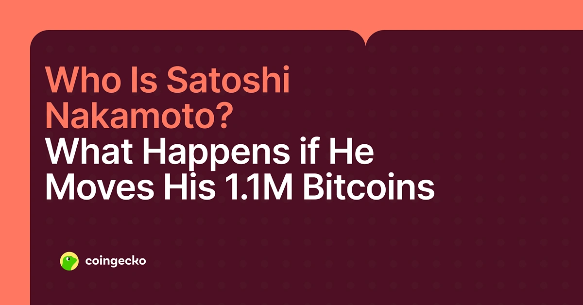 Who Is Satoshi Nakamoto? What Happens If His 1.1M Bitcoins Move | CoinGecko