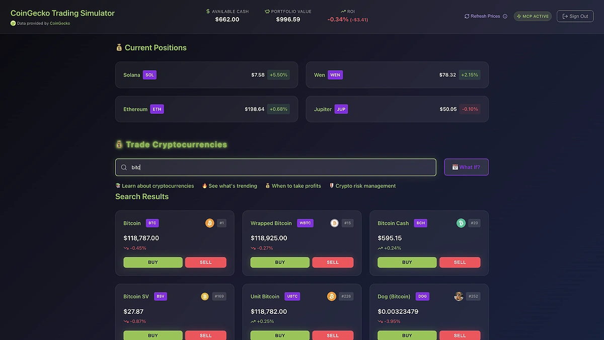 Meet The CoinGecko MCP Hackathon 2025 Winners | CoinGecko API
