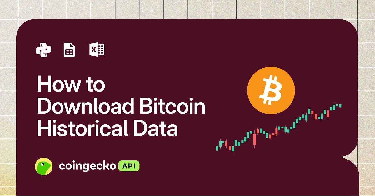 How To Download Bitcoin Historical Data | CoinGecko API