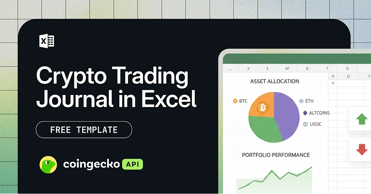 Crypto Trading Journal in Excel (Free Template) | CoinGecko API