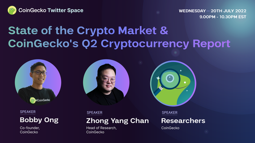 State of the Crypto Market And CoinGecko's Q2 '22 Cryptocurrency Report