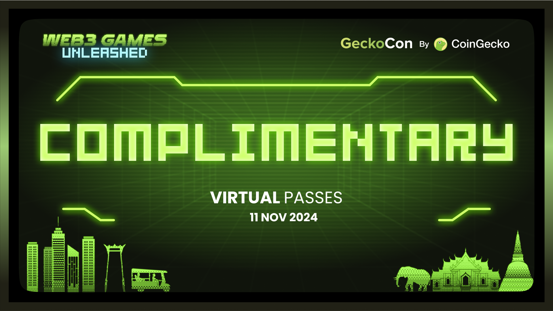 Complimentary GeckoCon Virtual Pass | CoinGecko